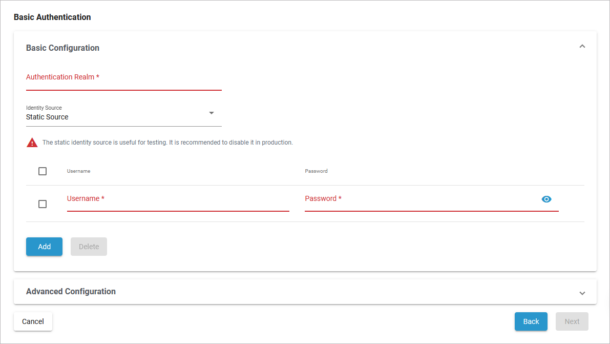 Basic Authentication