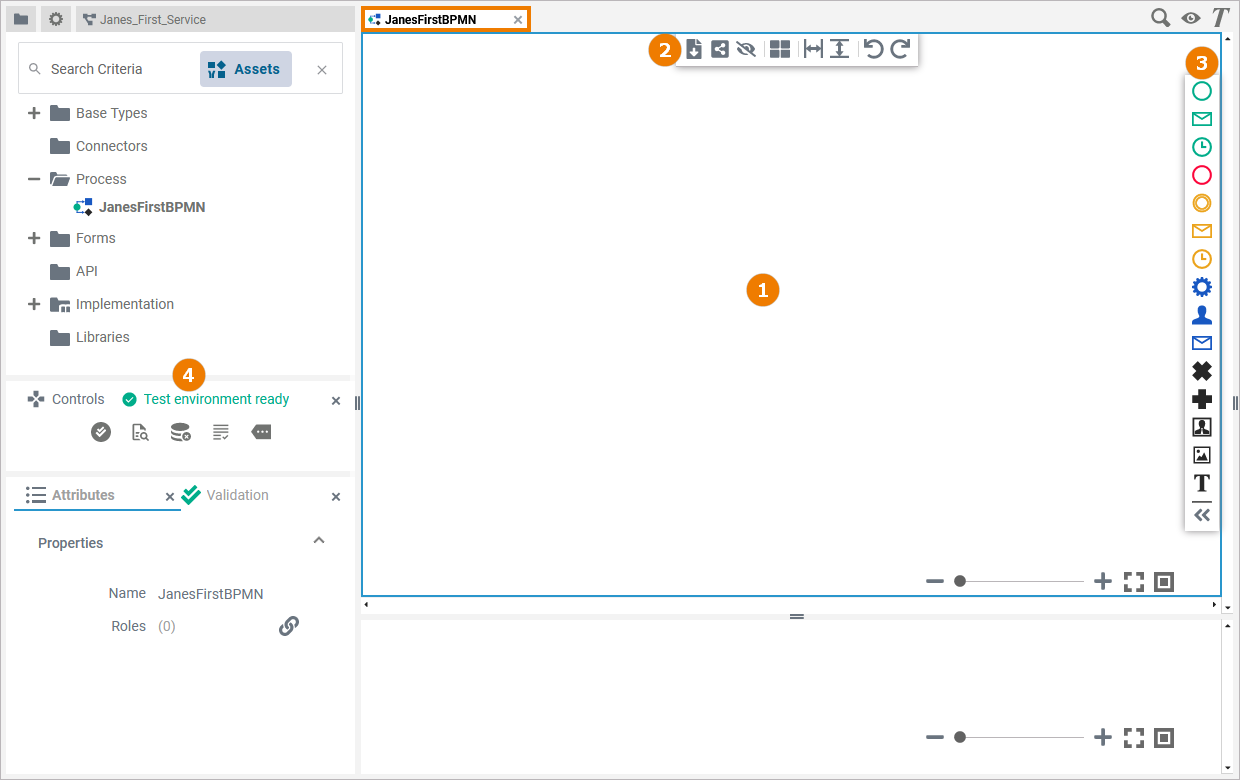 Working with the BPMN Editor